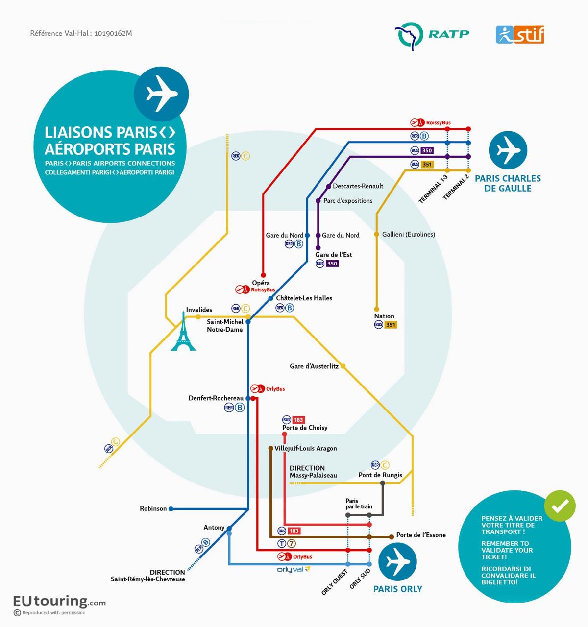 Paříž, transfery z letiště mapa - Mapa, Paříž, transfery z letiště ...
